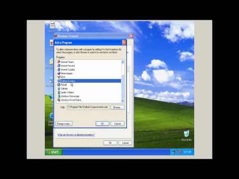 Windows XP Firewall exception - YouTube