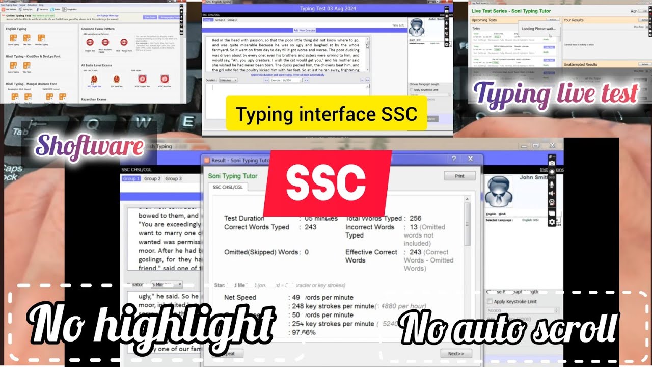 Typing for SSC CGL CHSL My Speed on SSC interface ? ⌨️👨🏻‍💻#ssc # ...