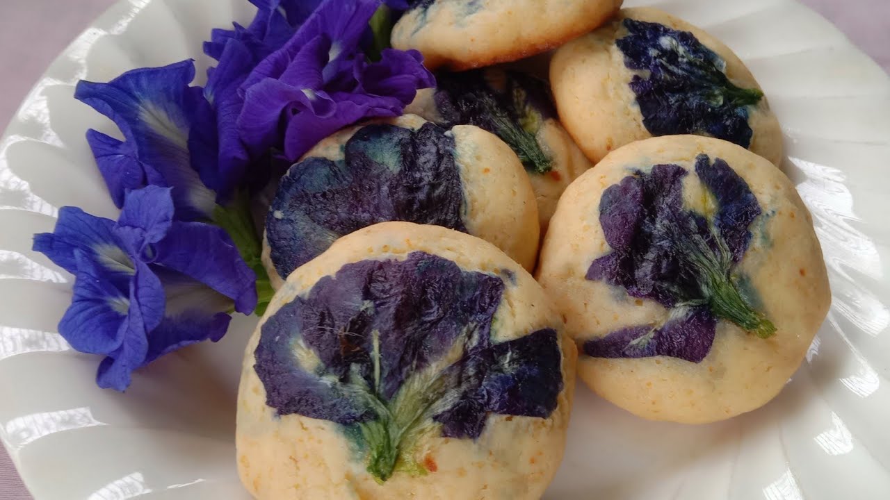 BUTTERFLY PEA COOKIE'S - YouTube