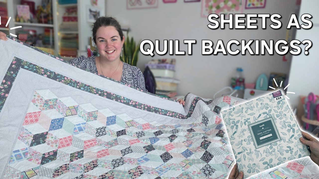 Would YOU use a sheet as a QUILT BACKING? - YouTube