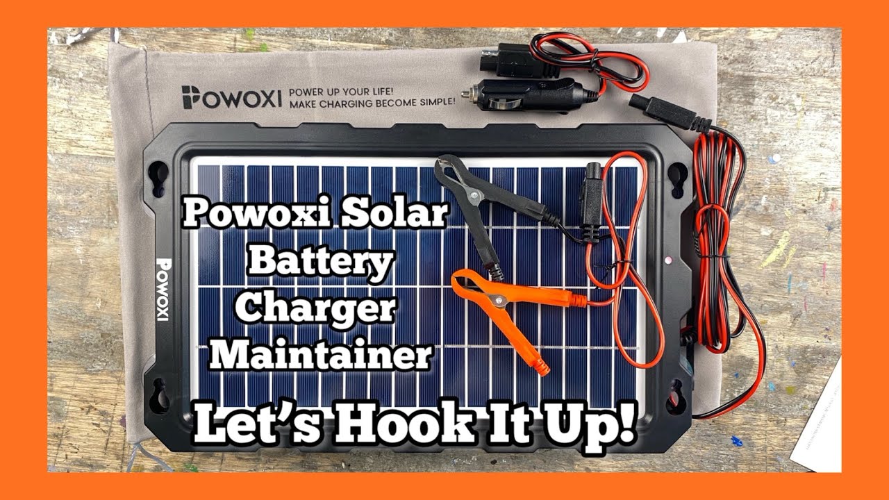 Powoxi Solar Battery Charger Set Up And Review - YouTube