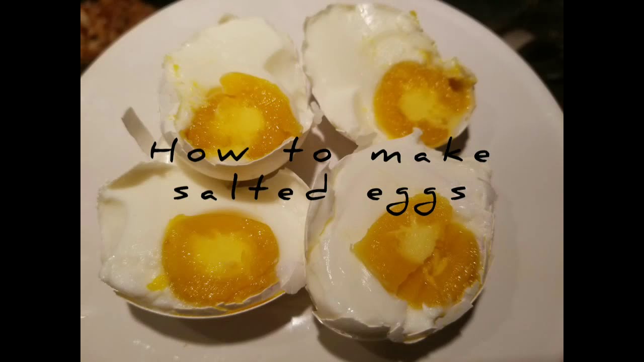 How to make salted eggs (only 2 ingredients-Salt & alcohol) and ready ...