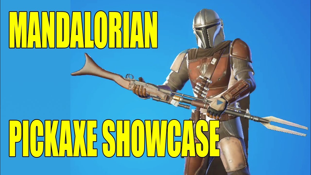 MANDALORIAN Pickaxe Showcase in Fortnite - YouTube