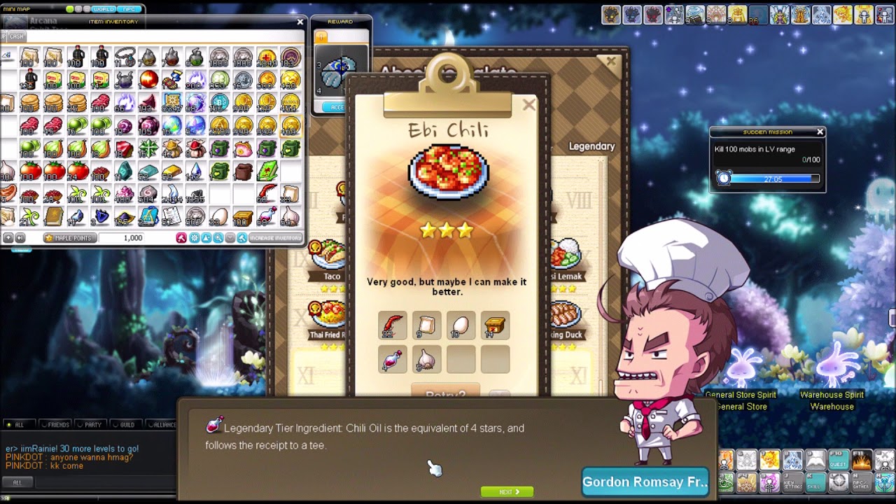 [171001] MapleStory's Absolute Palate Event Legendary Dish Guide - YouTube