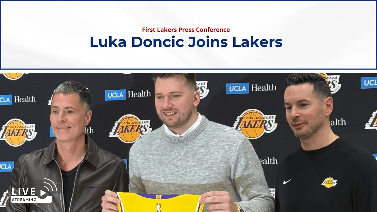 Luka Doncic Joins Lakers – First Press Conference LIVE | Nordic Today ...