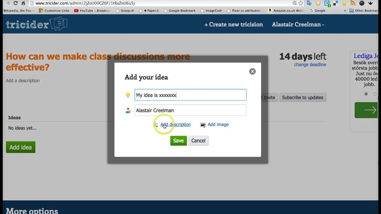 Preparing for more effective discussions with Tricider - YouTube