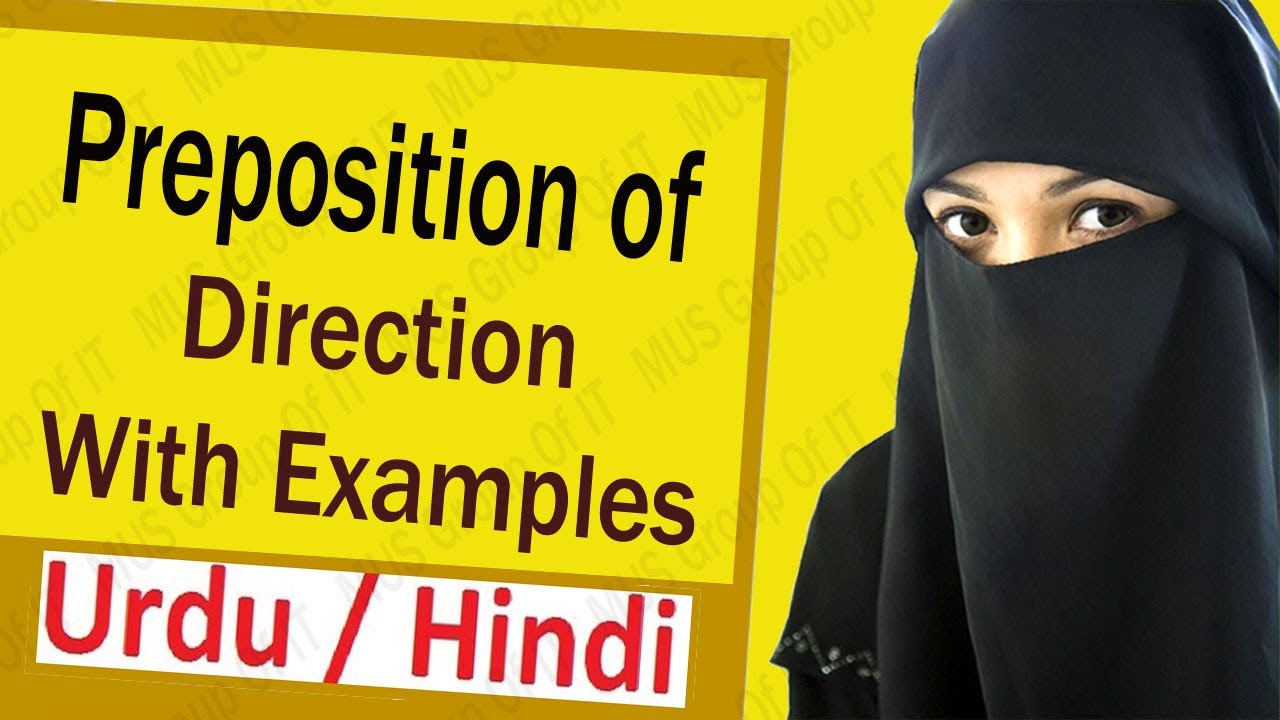Preposition Of Direction With Examples In Hindi class 77 - YouTube