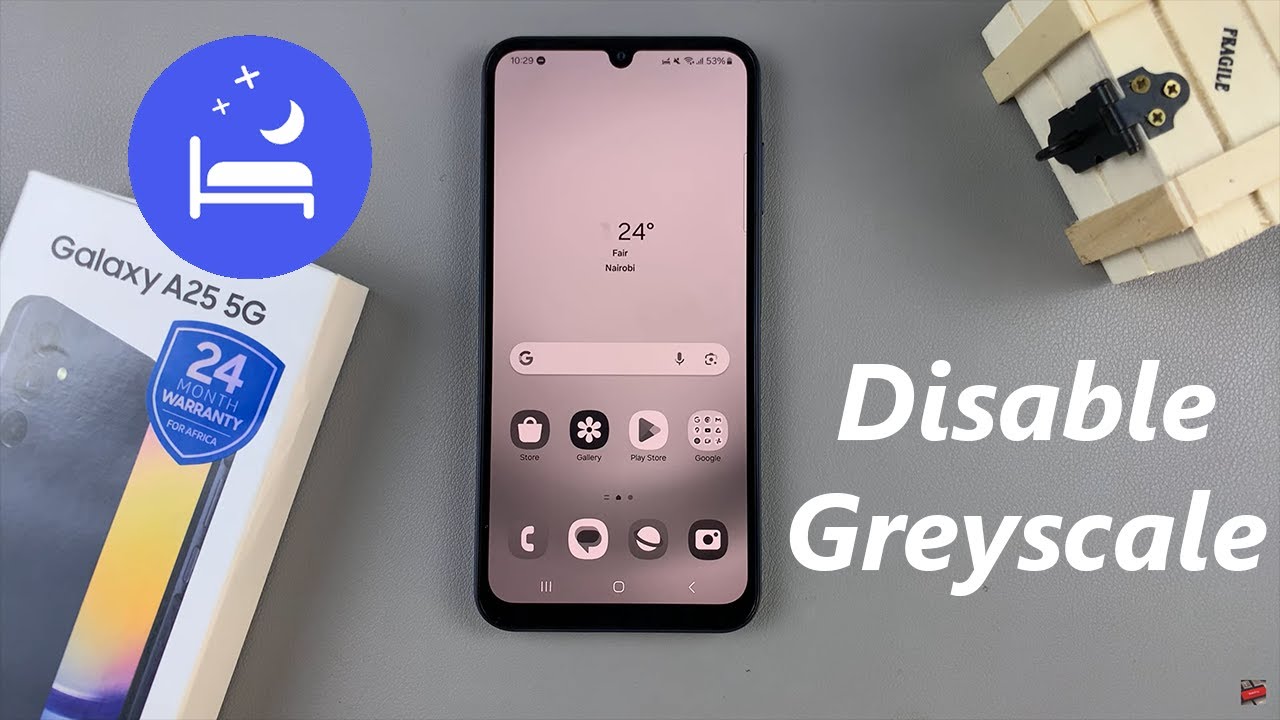 How To Disable Greyscale In Sleep Mode On Samsung Galaxy A25 5G - YouTube