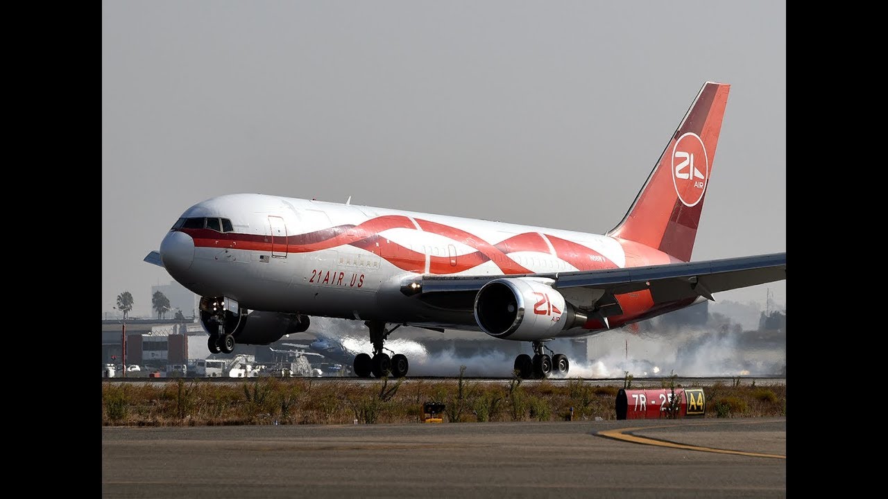 21 Air Boeing 767-241(ER)(BDSF) [N881YV] at LAX - YouTube