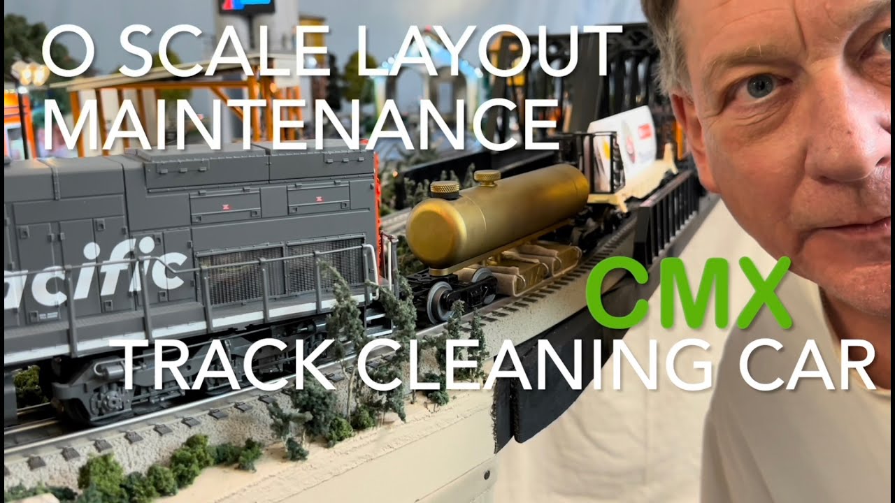 O Scale Layout Maintenance CMX Track Cleaning Car 10-21-23 - YouTube