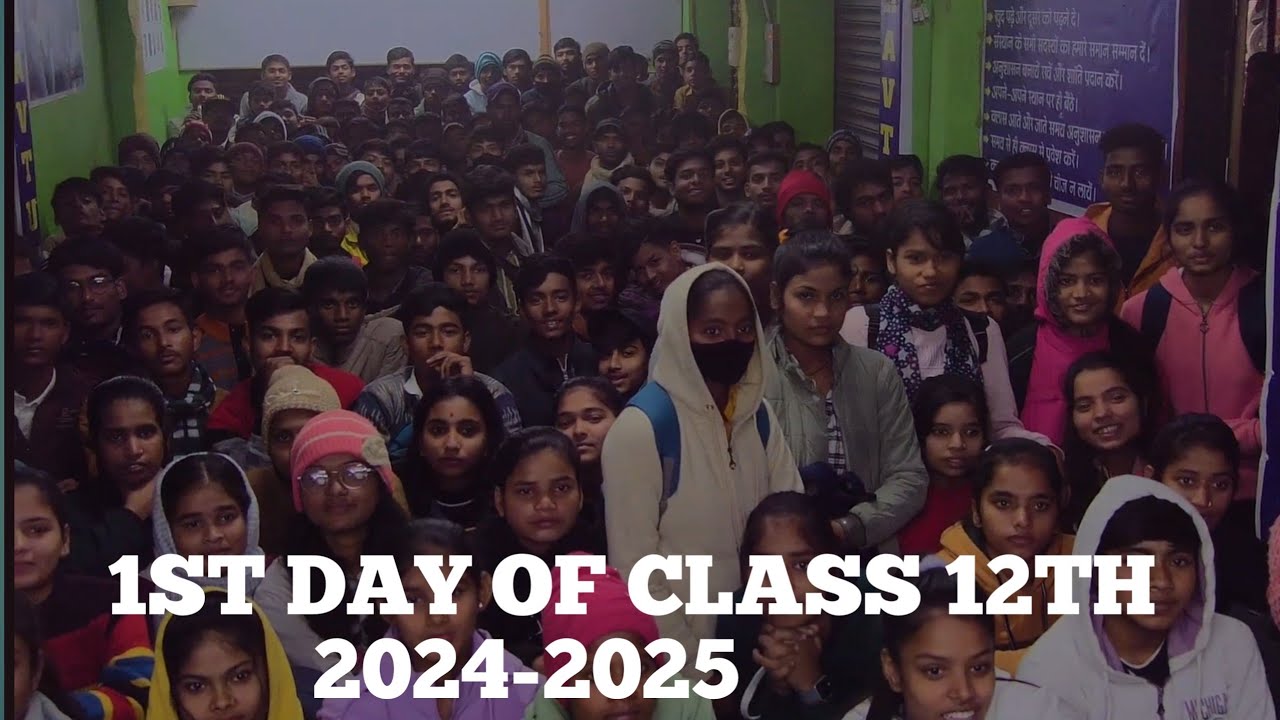 पहली क्लास की पहली झलक!1st Day Of Class 12th!Session 2024-2025 - YouTube