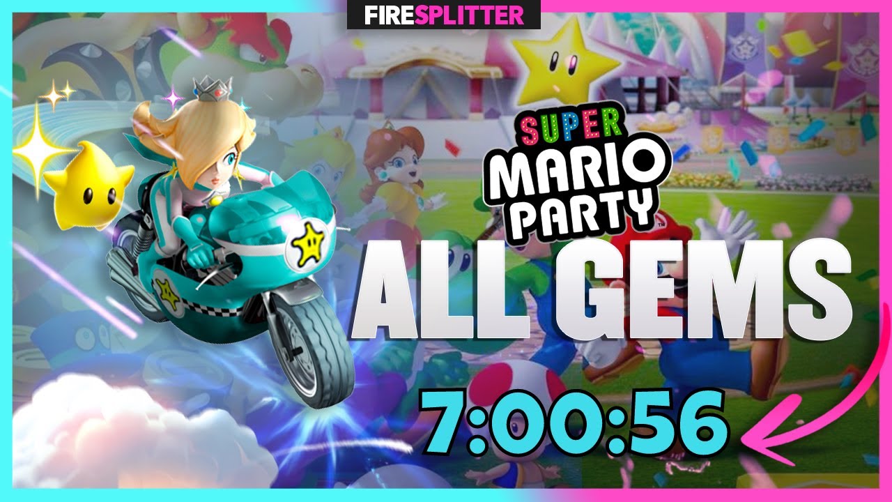 Super Mario Party - All Gems in 7:00:56 by Firesplitter - YouTube