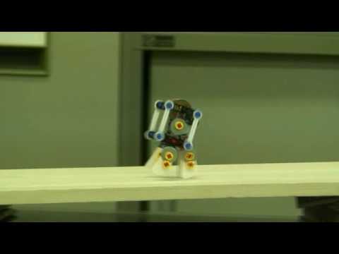 Tiny Passive Walker with Knees / Tad McGeer / LEGO / 受動歩行 - YouTube