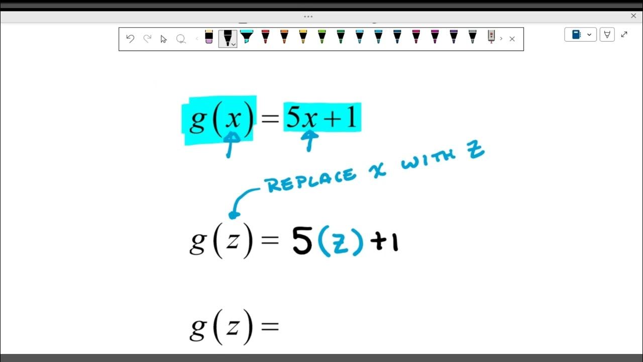 Evaluating A Polynomial In Function Notation Part 1 Youtube