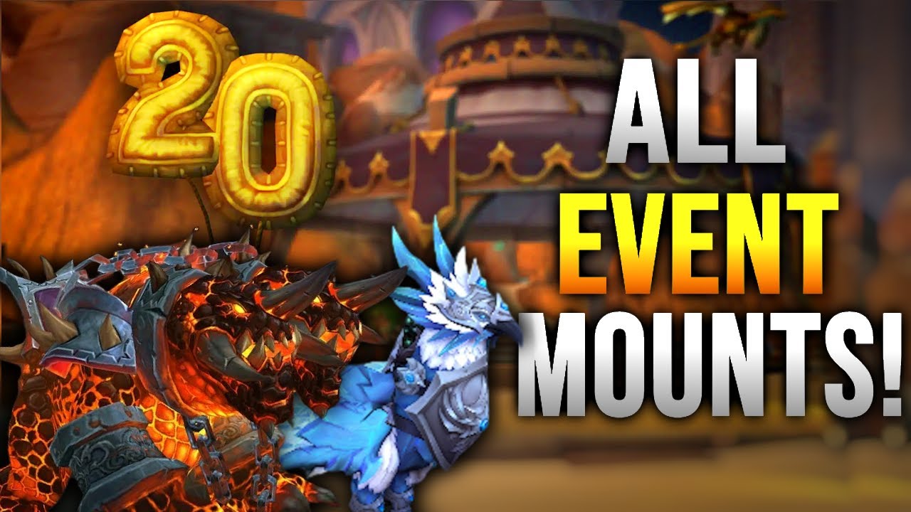 EVERY MOUNT You Can Get From The 20th ANNIVERSARY EVENT! World of ...
