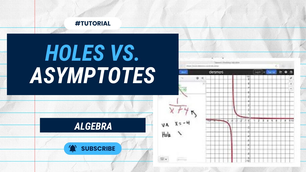 Algebra - Holes vs Asymptotes - YouTube
