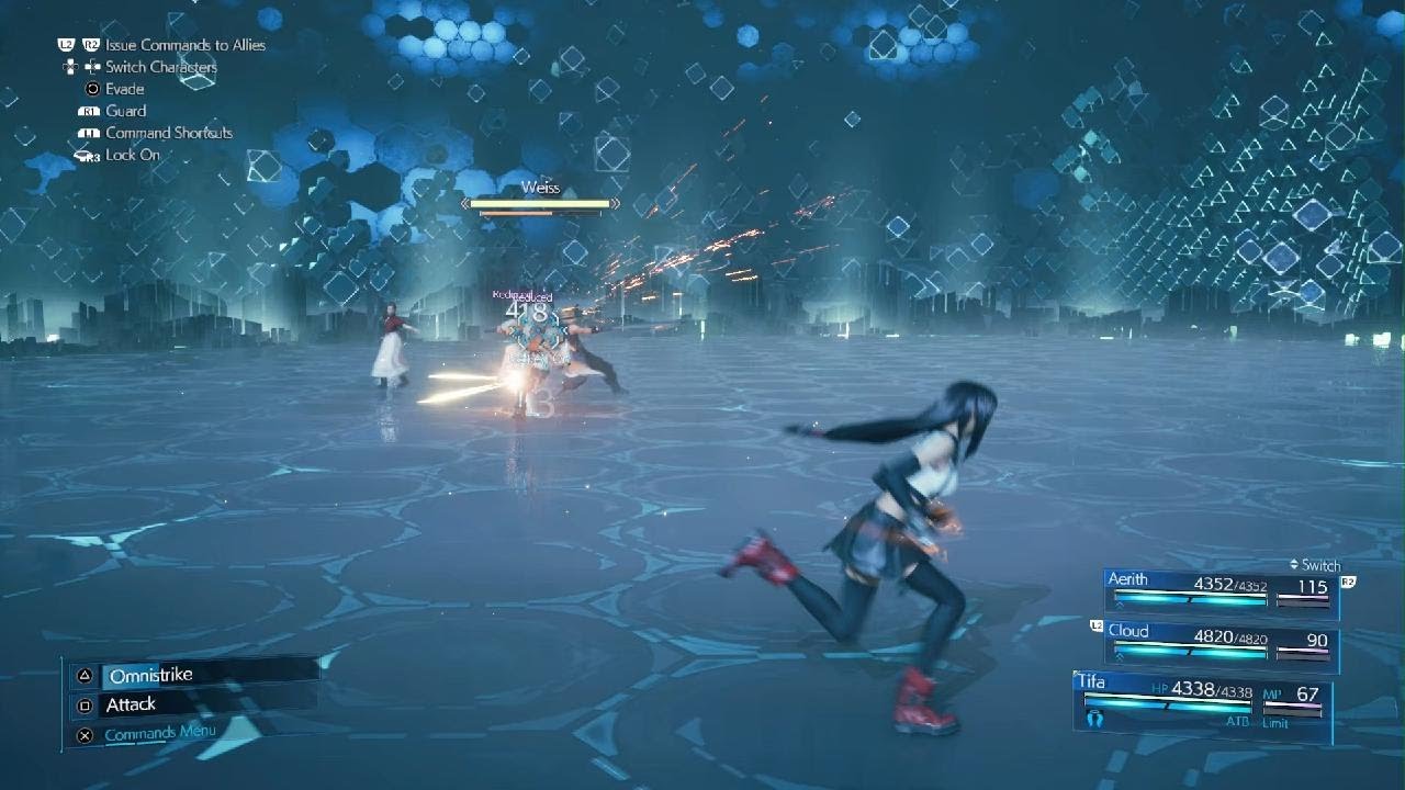 FINAL FANTASY VII REMAKE - Weiss boss gameplay - YouTube