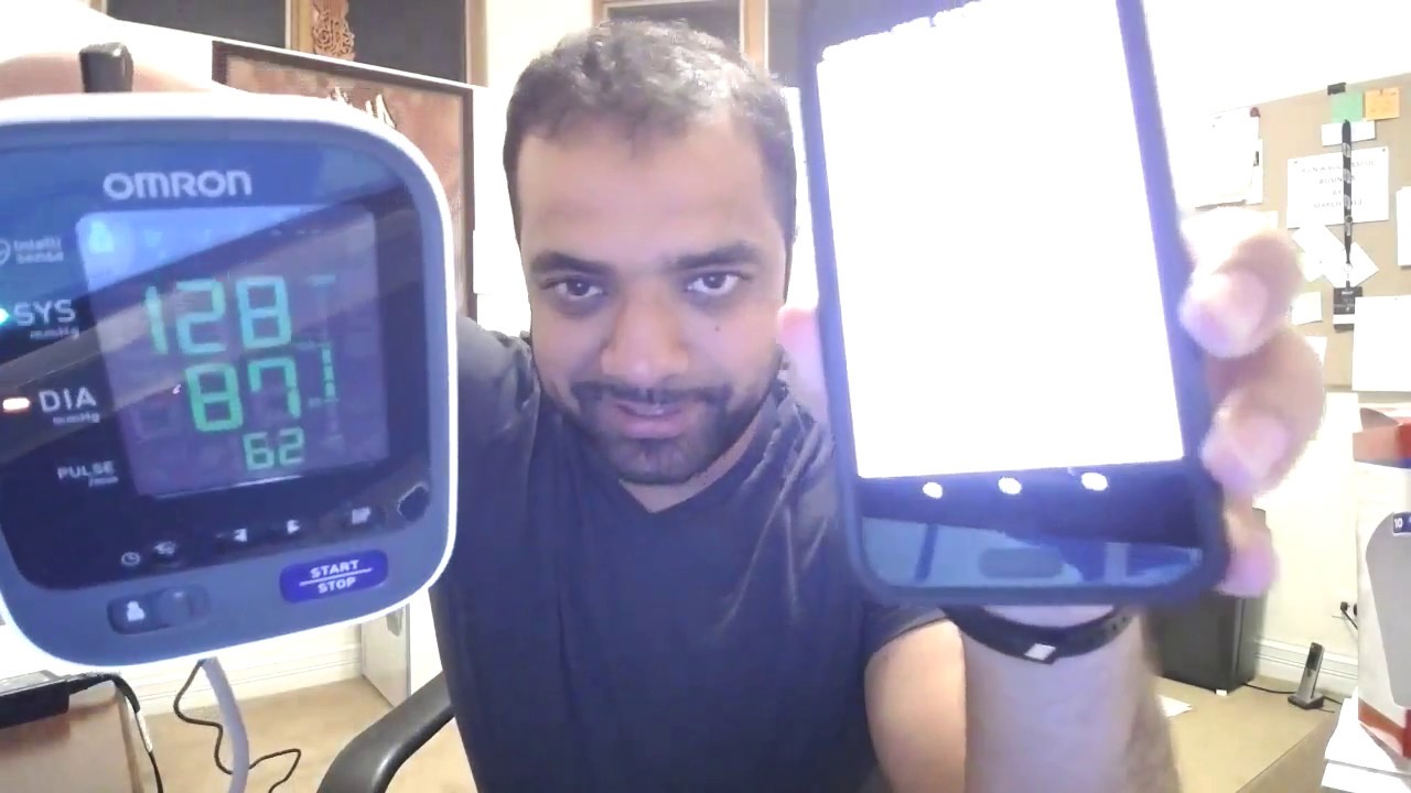 Testing the Blood Pressure Function: Helo LX vs Omron - YouTube