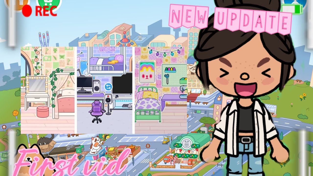 First vid 🎉💕/my room pack *with voice |itz toca molly - YouTube