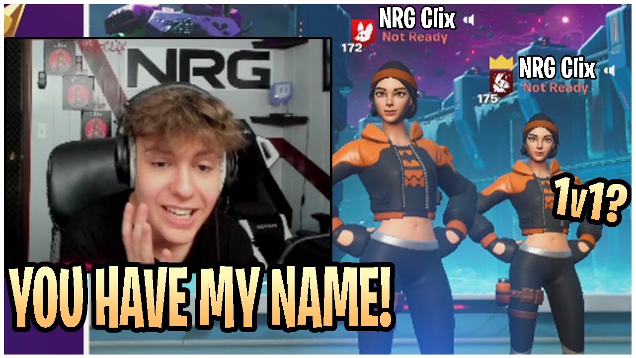 Clix Met An Imposter With The SAME NAME & Asked To 1v1 Him... - YouTube