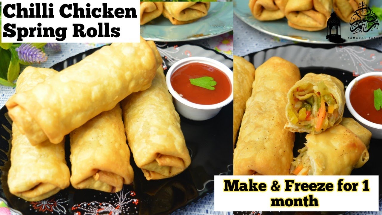 Chicken Spring Rolls Recipe, Ramadan Recipes 2024, Ramadan Recipes Make ...