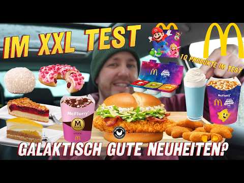 McDonald's: McCrispy Caesar Bacon, Super Mario Galaxy Produkte, Desserts und mehr im Test #mcdonalds