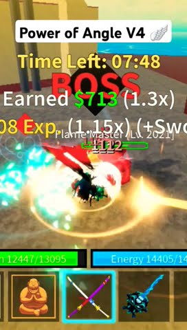 Power of Angle V4 🪽 # Roblox # Blox fruit - YouTube
