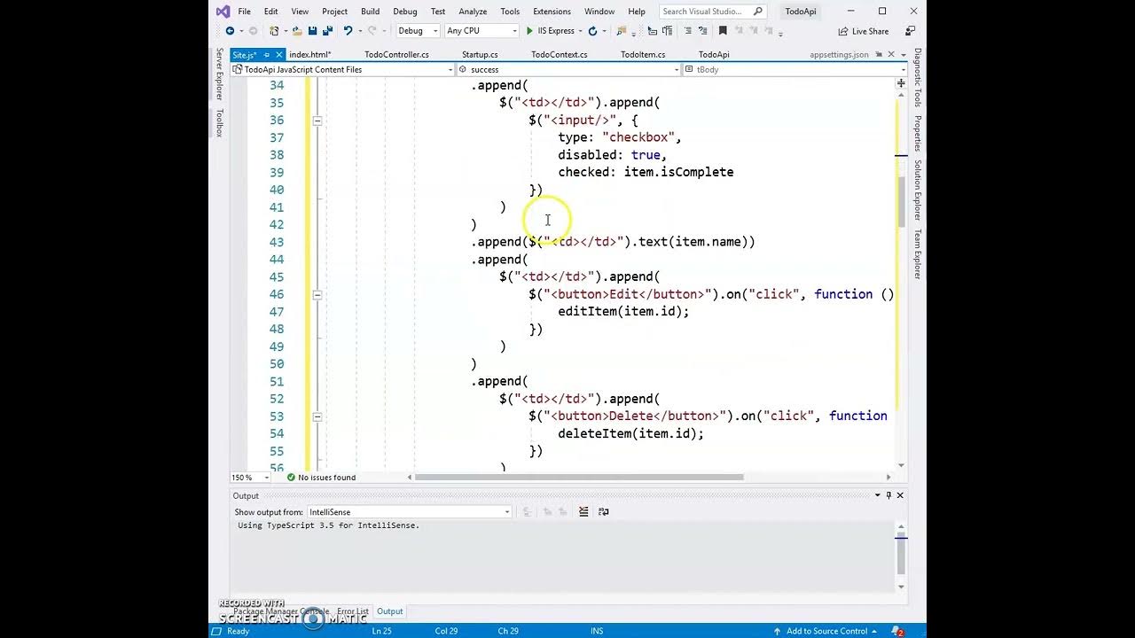 3. Call the API with JQuery Part 3 - YouTube