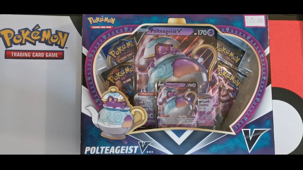 Pokémon Trading Card Game TCG Sword Shield 2 - Polteageist V Box Pack ...