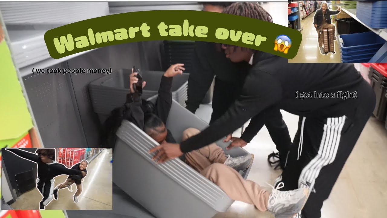 WALMART TAKEOVER 😱/ Apple Pay prank+ Fighting+ whipping people - YouTube