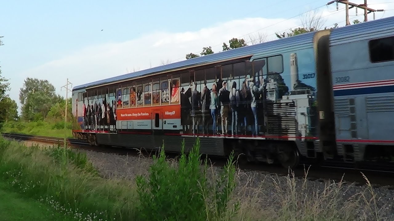 Ad-Wrapped Coach on the End of Amtrak #5 - YouTube