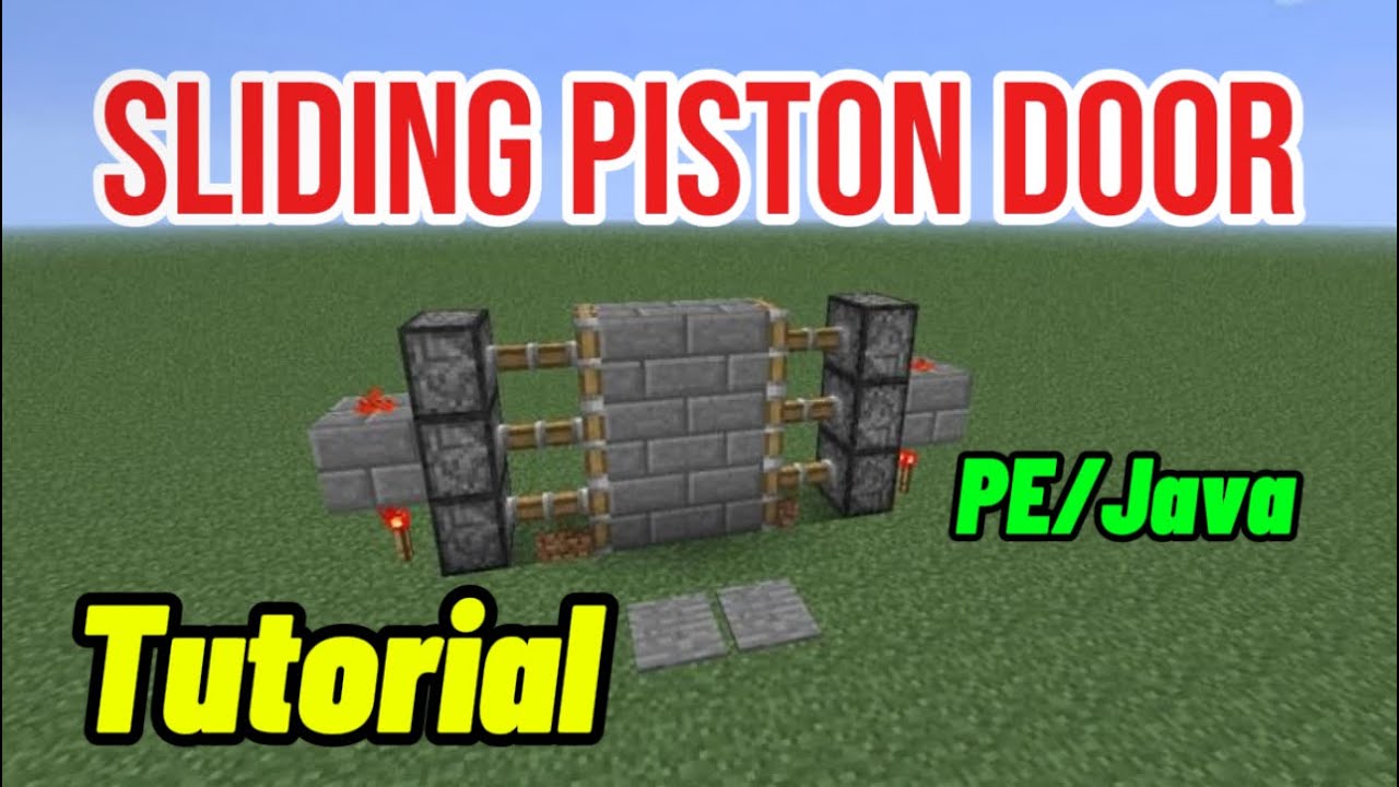How To Build Pistons Doors In Minecraft! - YouTube