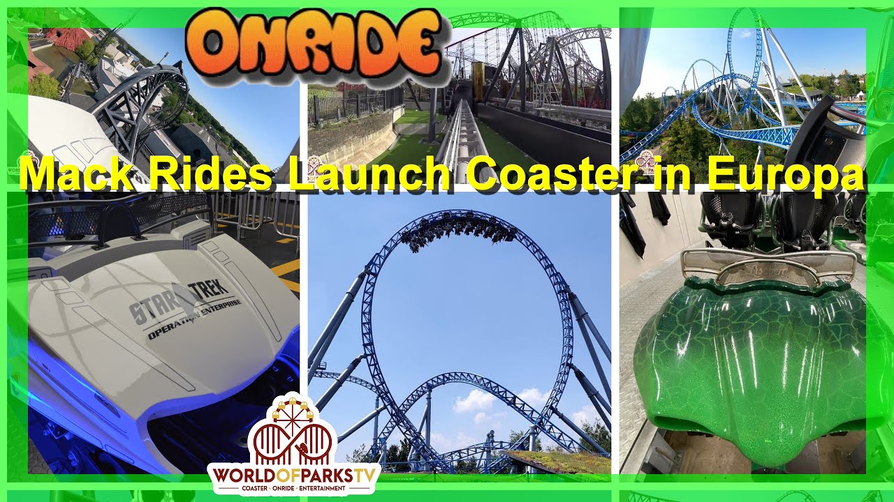 Mack Rides Launch Coaster in Europa (Onride POV) Helix Blue Fire Icon ...