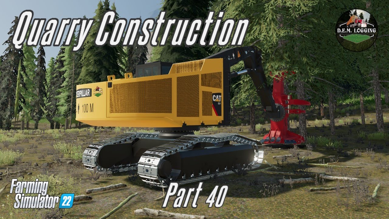 Building a Limestone Quarry Part 40 - Farming Simulator 22 - YouTube