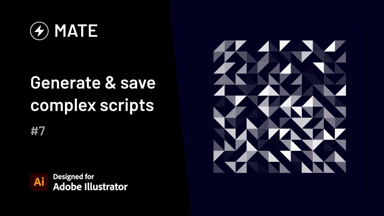 MATE Tip #7: Combine a chat into a script (and export it) / Adobe Illustrator - YouTube
