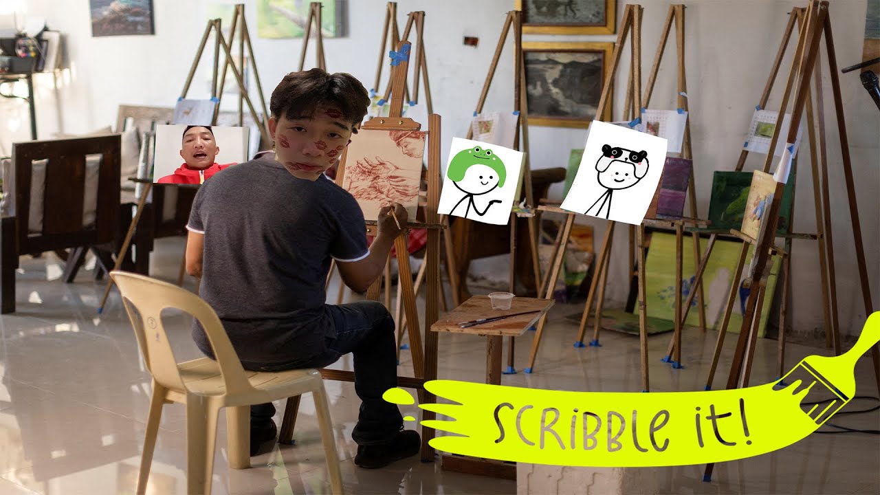 CHÚNG TÔI LÀM HỌA SĨ NHƯNG NÓ LẠ LẮM!!! | Scribble It - YouTube