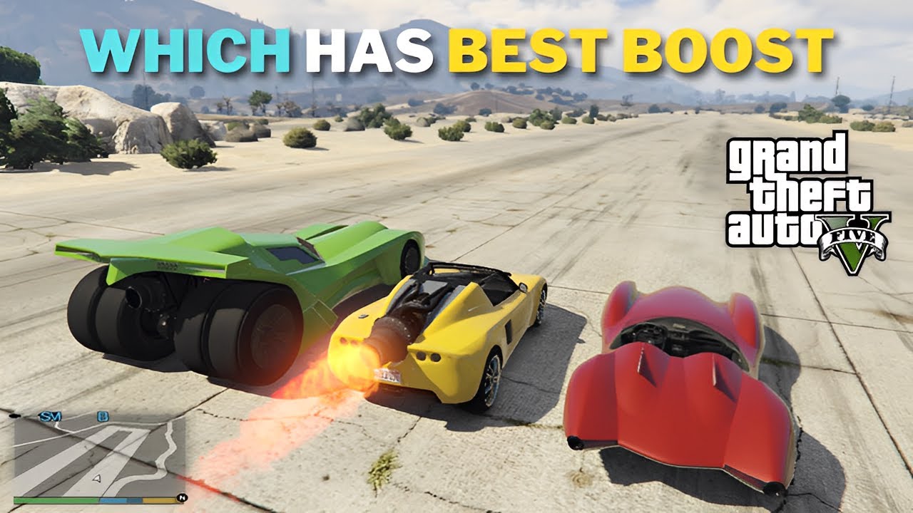 GTA 5 : Which has Strongest Boost? (Scramjet , Vigilante , Rocket ...