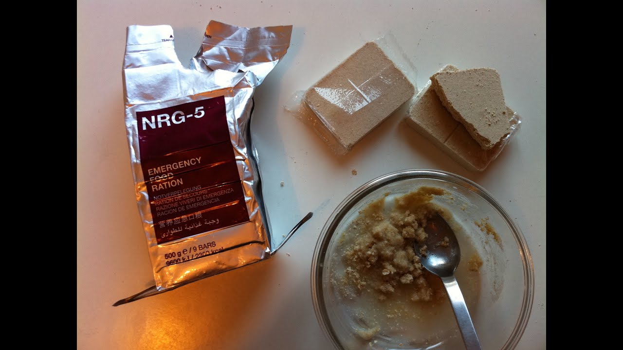 Test - Ration de secours NRG-5 - YouTube
