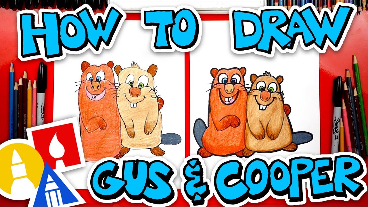 How To Draw Gus And Cooper From Wonder Park + Giveaway! - YouTube