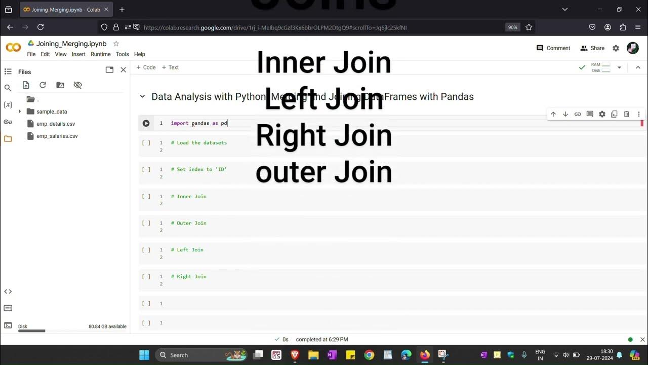 Data Analysis With Python Merging And Joining Dataframes With Pandas Ray Vision Youtube