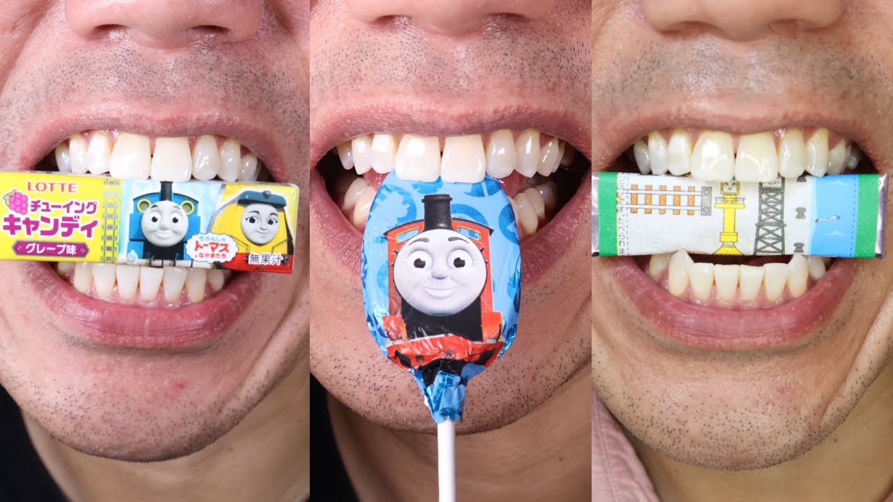 ASMR Thomas and Friends: Chocolate and Chewing Gum Compilation ...