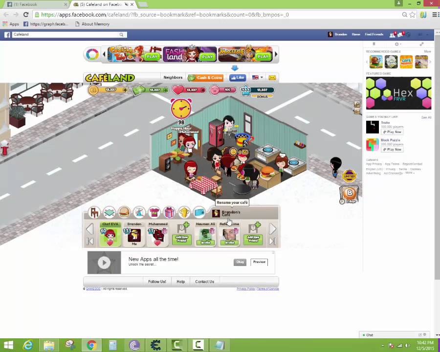 Cafeland Hack By Baron - YouTube