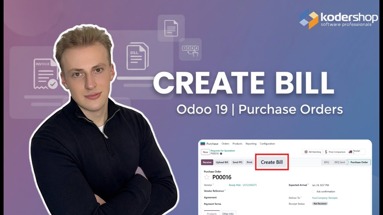 How to Create Vendor Bills in Odoo 19 Purchase Orders | Bring Back the ...