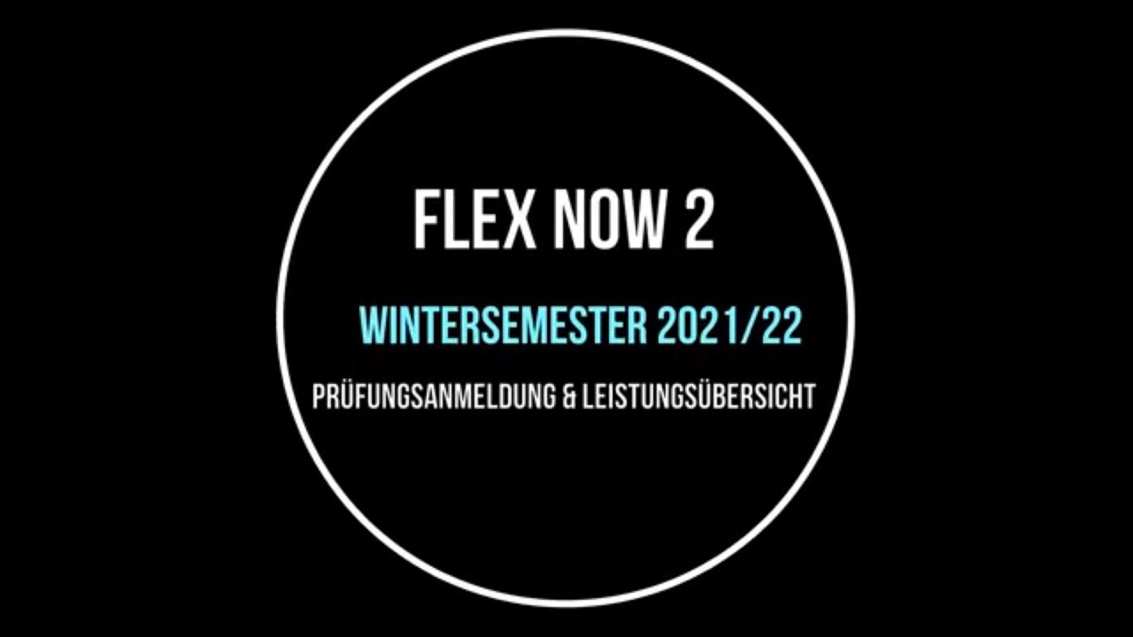 Flexnow - WS 21/22 - Einführung in das Prüfungsportal - YouTube
