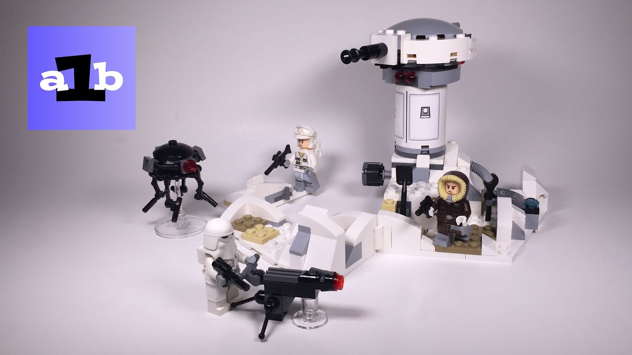 LEGO 2016 STAR WARS 75138 Hoth Attack Time Lapse Build - YouTube