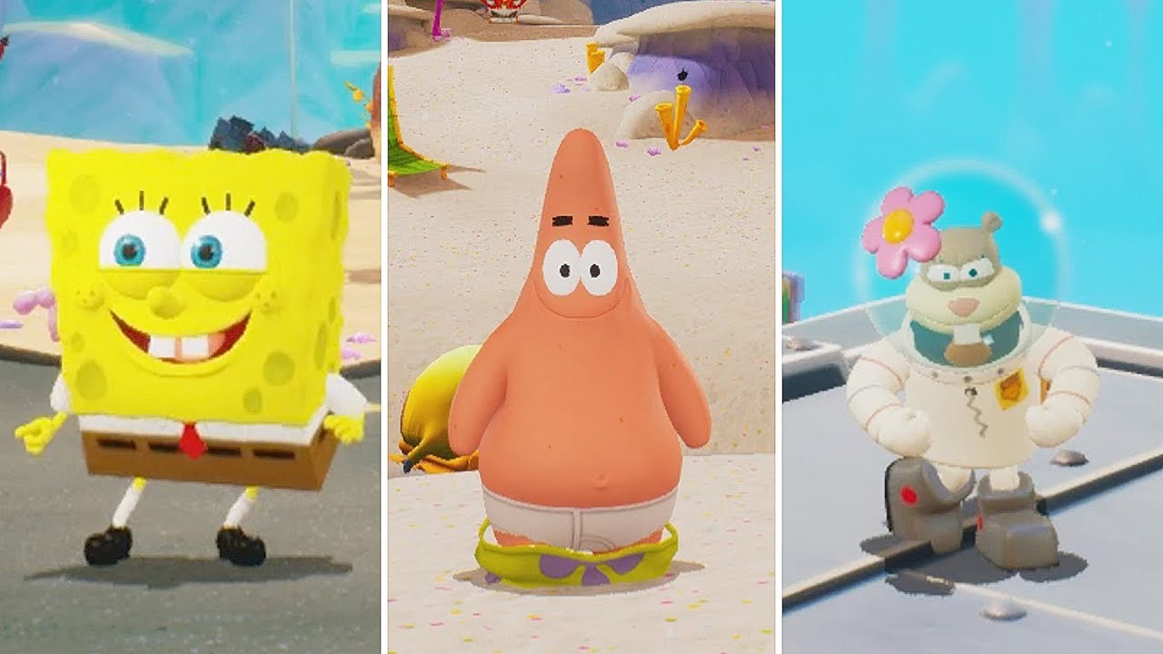 Spongebob Patrick And Sandy