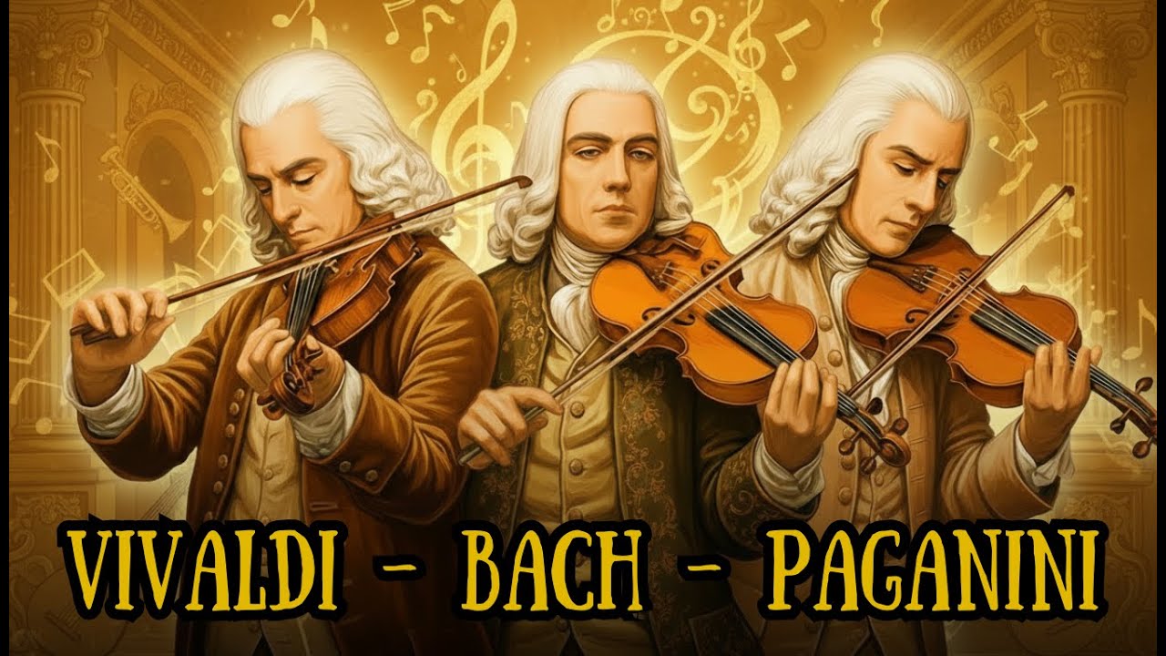 Vivaldi, Bach & Paganini 🎻 Timeless Classical Violin Music Legendary ...