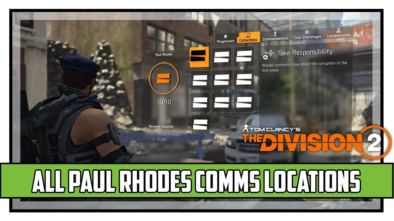The Division 2 All Paul Rhodes Comms Locations Warlords of New York ...