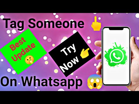 How To Tag Someone On Whatsapp Group In Android || Whatsapp pe kaise ...