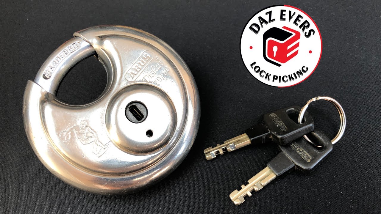 Abus 20/80 Discus lock picked , older Version (disc detainer) - YouTube
